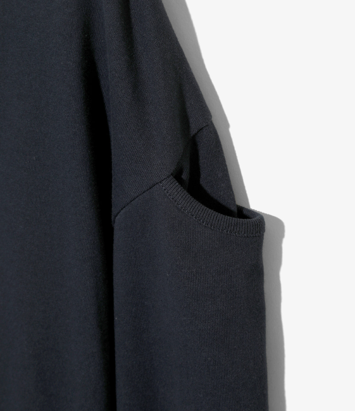 Fisherman Boat Neck Gusset Shirt – Navy | Nepenthes London