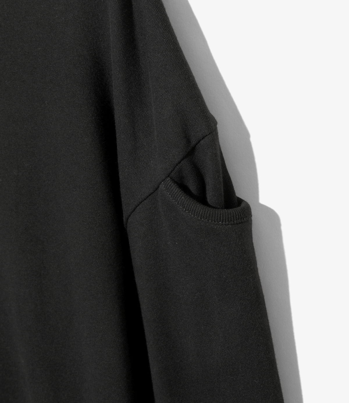 Fisherman Boat Neck Gusset Shirt – Black | Nepenthes London