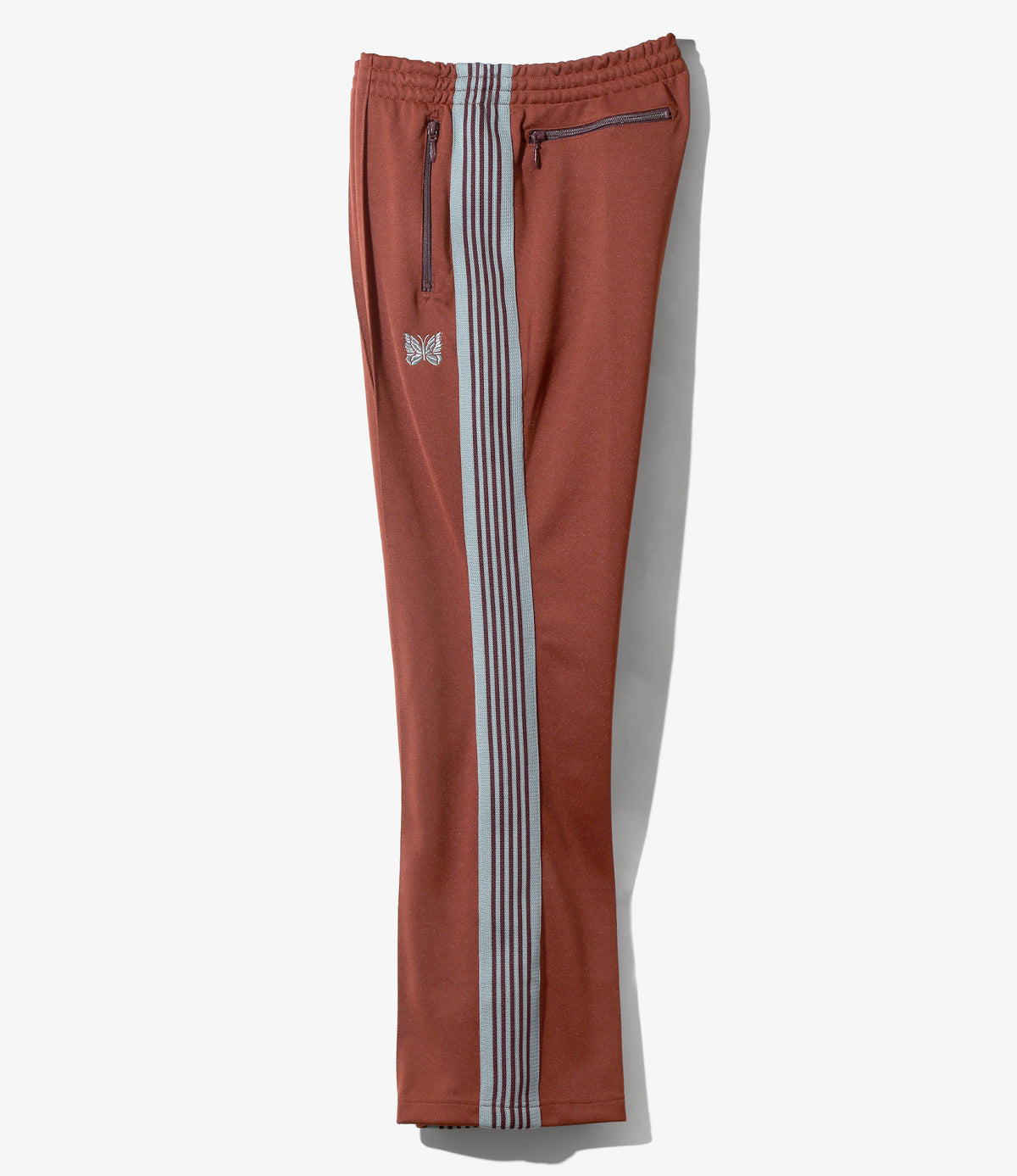 Boot-Cut Track Pant – Rust Smooth Polyester | Needles | Nepenthes London