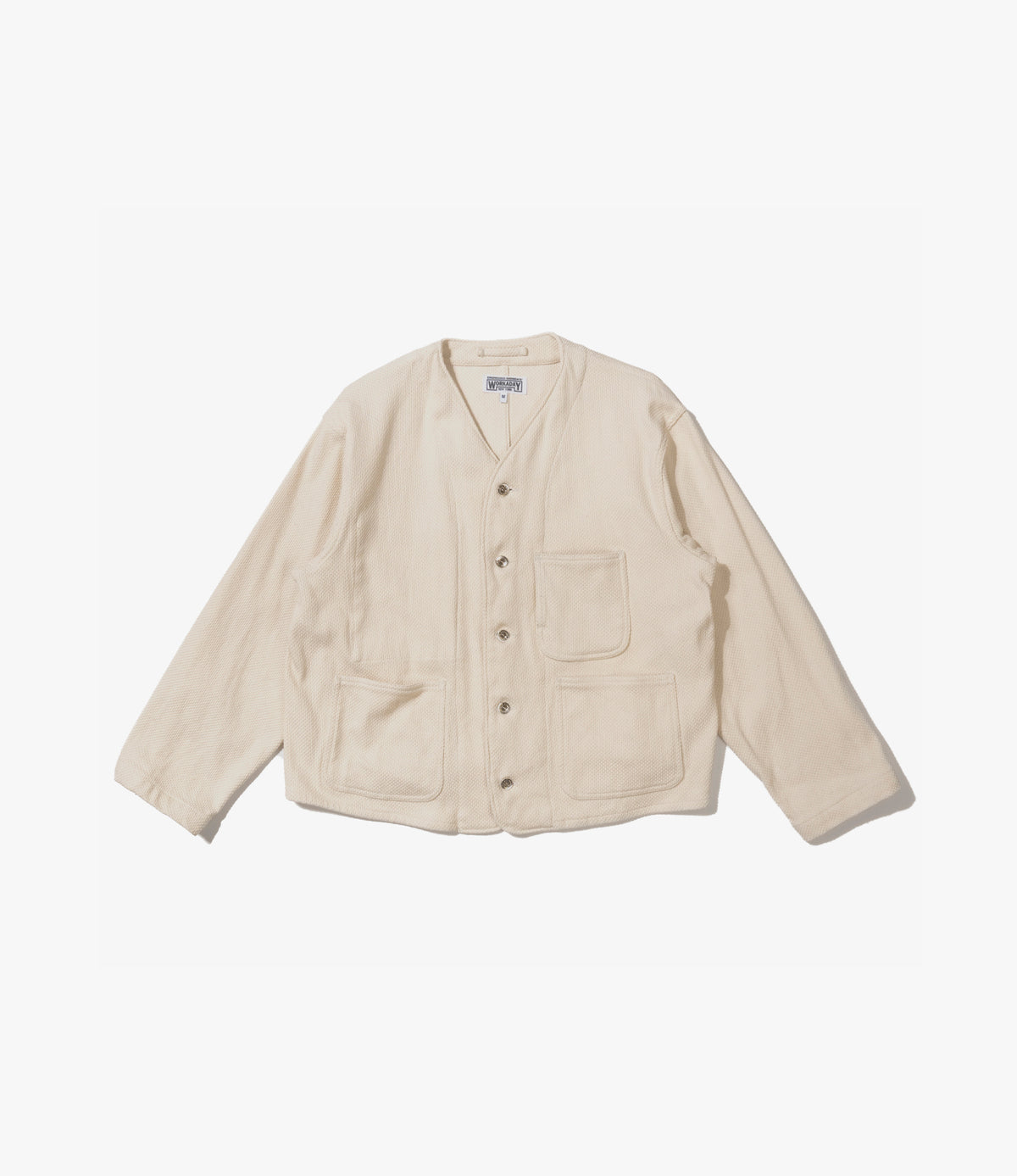 Short Engineer Jacket – Ecru Basketweave | Workaday | Nepenthes London