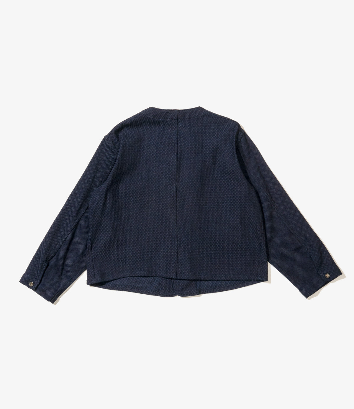 Short Engineer Jacket – Navy Basketweave | Workaday | Nepenthes London