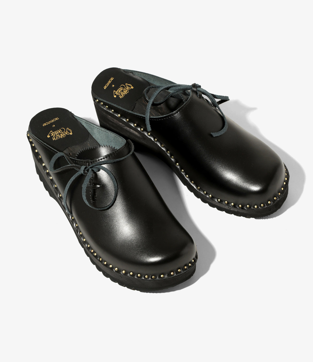 Alps Side Lace Clog – Black | Woburn Walk x Troentorp | Nepenthes London