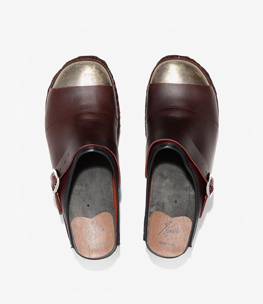 Steel Toe Safety Clog – Bordeaux Leather | Nepenthes London
