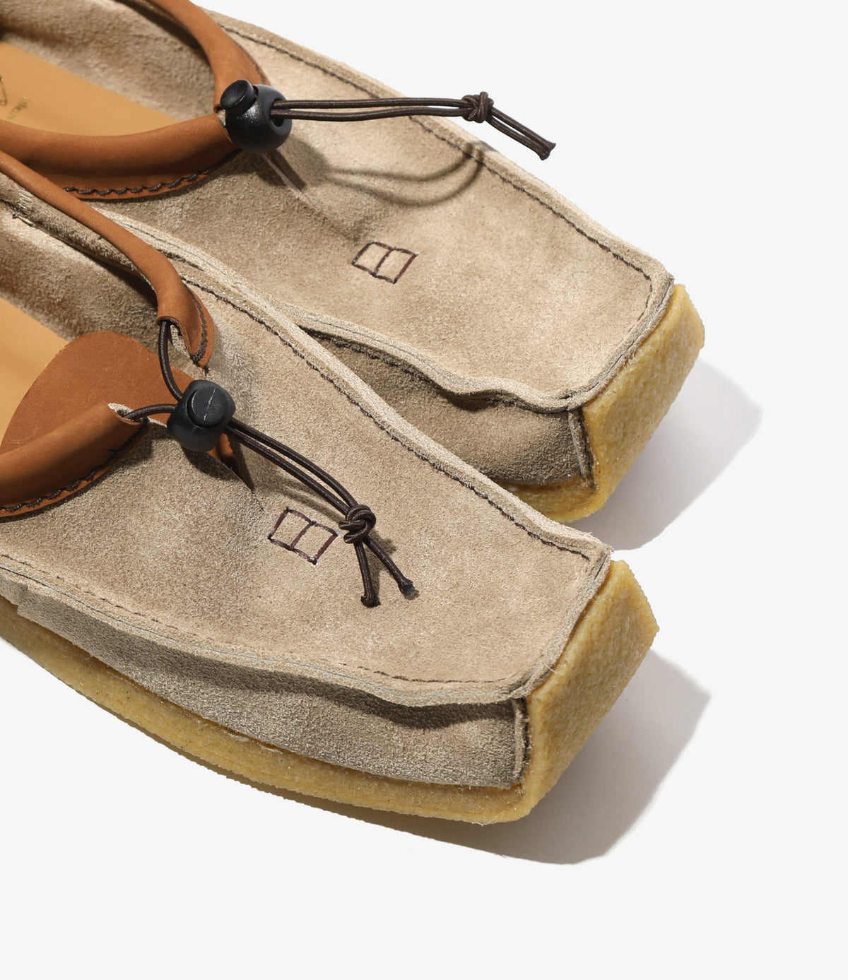 Woburn Walk QR Moccasin Low / Suede - Sand | Nepenthes London